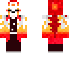 taiyo tsuki kitsune the protecive sun kitsune | Minecraft Skin