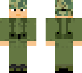 VIETNAM WAR 101st Airborne US Army Soldier Web Gear Only | Minecraft Skin