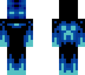 Blue Creeper Phantom | Minecraft Skin