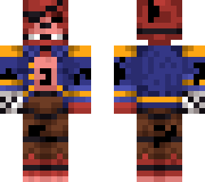 Captain Foxy with Hook | Minecraft Skin
