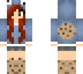cookie monster girl | Minecraft Skins