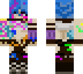 jinx arcane | Minecraft Skins