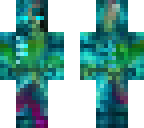 Shattered rainbow void | Minecraft Skin