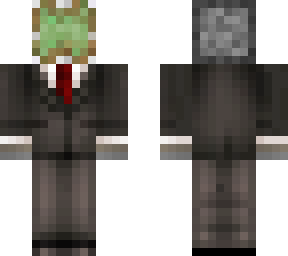 Sticky piston in a suit | Minecraft Skin