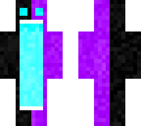 black and purple cyan monster | Minecraft Skin