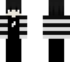 black and white eboy | Minecraft Skin
