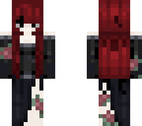 goth red | Minecraft Skins