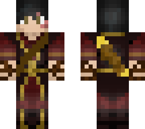 Zuko w/ swords and gloves | Minecraft Skin