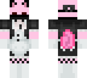 axolotl + maid dress + cat ears | Minecraft Skin