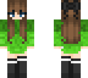 Green jumber cute girl(aidyaps fan) | Minecraft Skin
