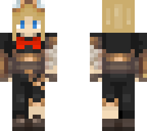 suit and bow girl | Minecraft Skin