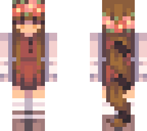 rose bush courtyard : fancy malivia // oc | Minecraft Skin