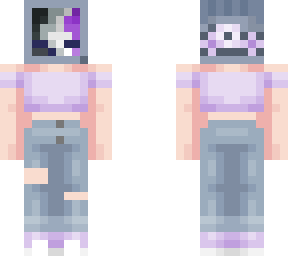 Ace TV Head Crop Top | Minecraft Skin