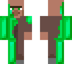 emerald corrupted villager | Minecraft Skin