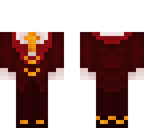 Fancy Red Suit Base with Gold Accents | Minecraft Skin