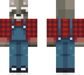 Farmer Racoon | Minecraft Skin