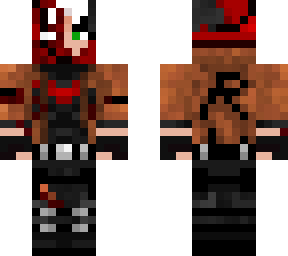 Red Hood Wounded + Broken Mask | Minecraft Skin