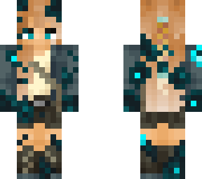 Skulk infected person | Minecraft Skin