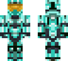 Cyan Master Chief | Minecraft Skin