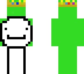 Dream with techno crown | Minecraft Skin