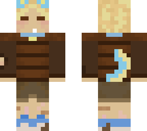 muddy blue dog boy kemonomimi | Minecraft Skin