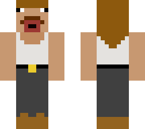 mullet man | Minecraft Skin