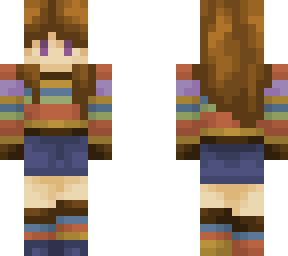 stripey girl | Minecraft Skin