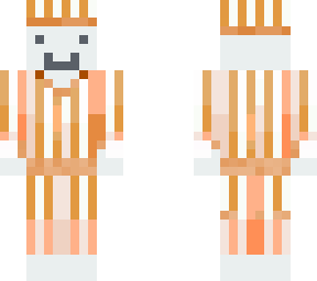 Orange ear muff hat in pjs | Minecraft Skin
