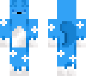 snowy the blue fox (shaded) | Minecraft Skin
