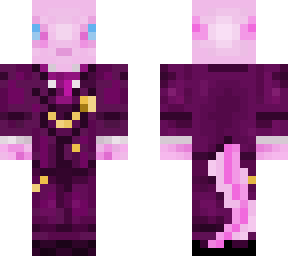 Axolotl in a suit :) | Minecraft Skin