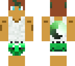 beach ready werewolf with curly tail | Minecraft Skin