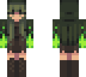 emerald fire | Minecraft Skin