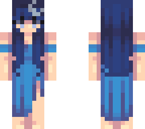 moonlit shore : fancy lunar // oc | Minecraft Skin
