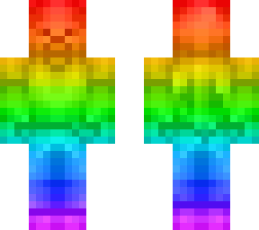 Rainbow Steve (Updated) | Minecraft Skin
