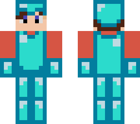 bloxd.io character with diamond armor | Minecraft Skin