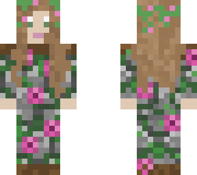 Moss girl ~ Slim version | Minecraft Skin