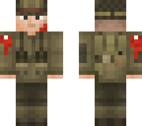 Wounded WW2 Soldier | Minecraft Skin