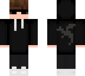 black hoodie | Minecraft Skins