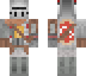 command block man armored knight | Minecraft Skin