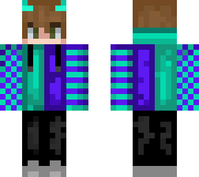 Neon devil-ears | Minecraft Skin