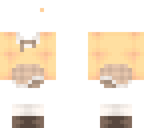 Pompompurin human ~;+ Base | Minecraft Skin