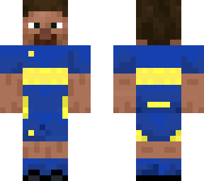 Steve Boca Jrs Home Kit 2024 | Minecraft Skin