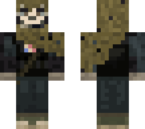 Simon ghost riley with cloak | Minecraft Skin