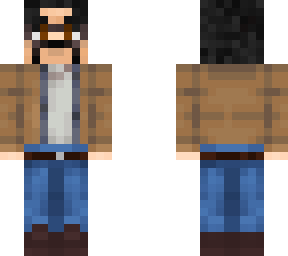 No. 1, boy, mullet, glasses | Minecraft Skin