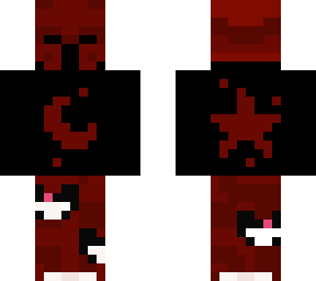 dark red mf doom mask | Minecraft Skin