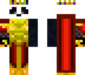 panda with metal arm | Minecraft Skin