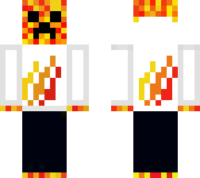 Preston playz fire merch skin | Minecraft Skin