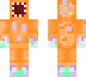 Orange squid | Minecraft Skin