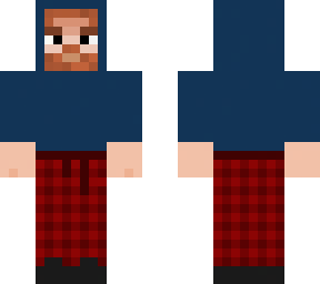 Caseoh Shirtless Removable Hoodie | Minecraft Skin