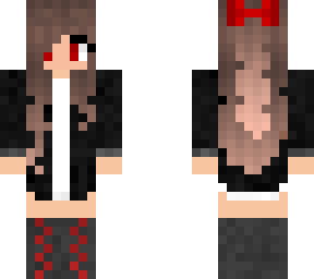 Cute Vampire Goth girl | Minecraft Skin